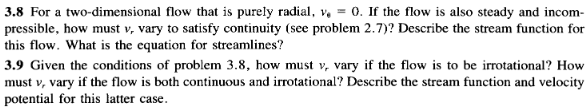3.8 ﻿For a two-dimensional flow that is purely | Chegg.com