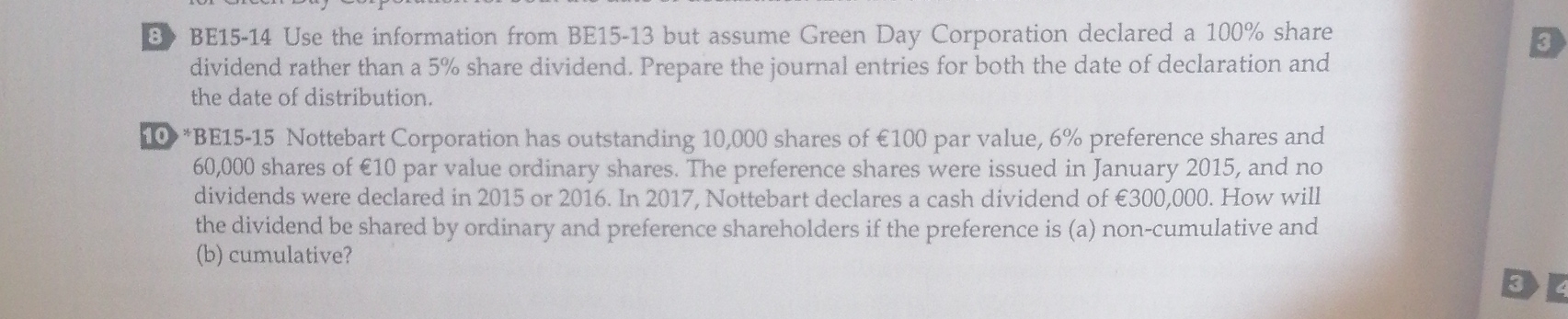 Solved 8 ﻿BE15-14 ﻿Use the information from BE15-13 ﻿but | Chegg.com