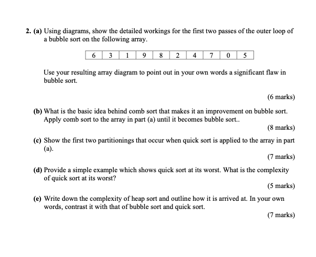 Solved (a) ﻿Using diagrams, show the detailed workings for | Chegg.com