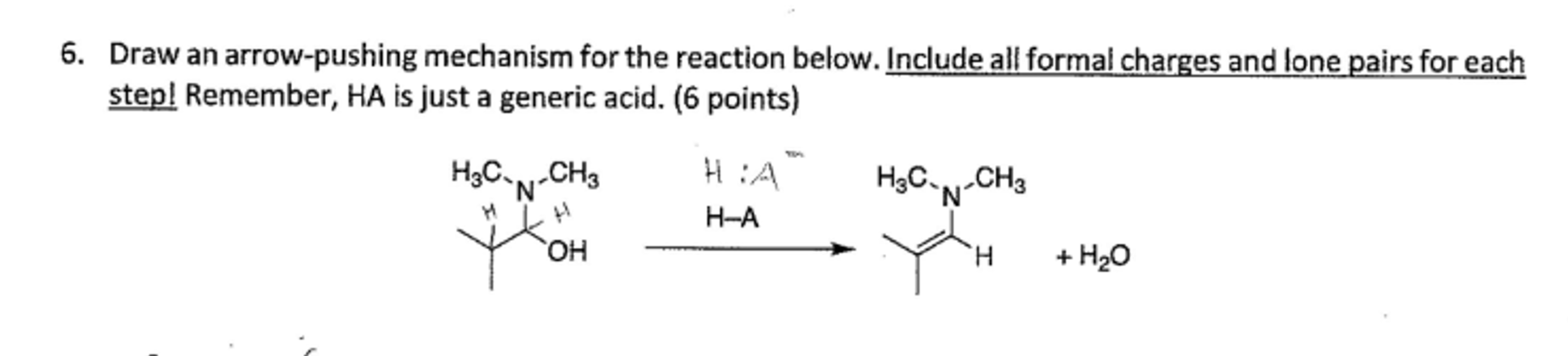 Solved Draw an arrow-pushing mechanism for the reaction | Chegg.com