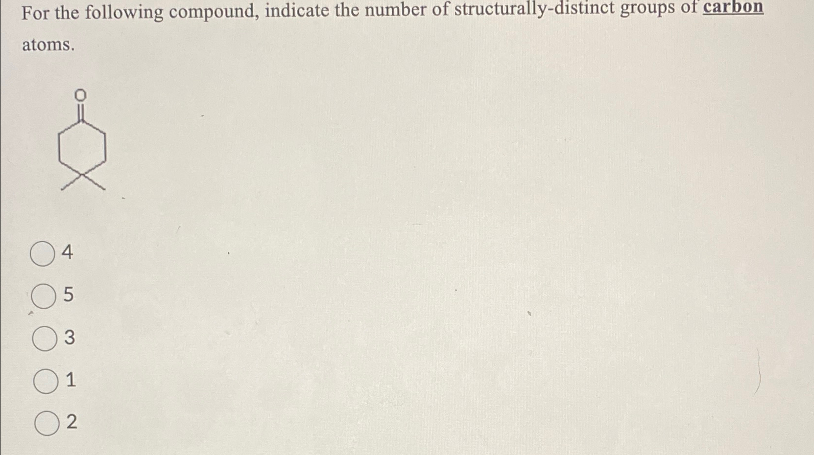 For the following compound, indicate the number of | Chegg.com