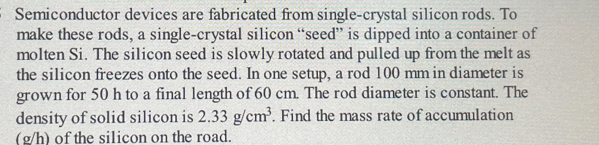 Solved Semiconductor devices are fabricated from | Chegg.com