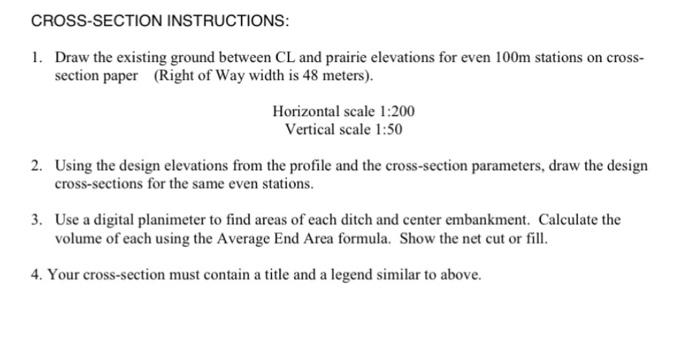 Part I: Draw the Cross Sections This includes steps | Chegg.com
