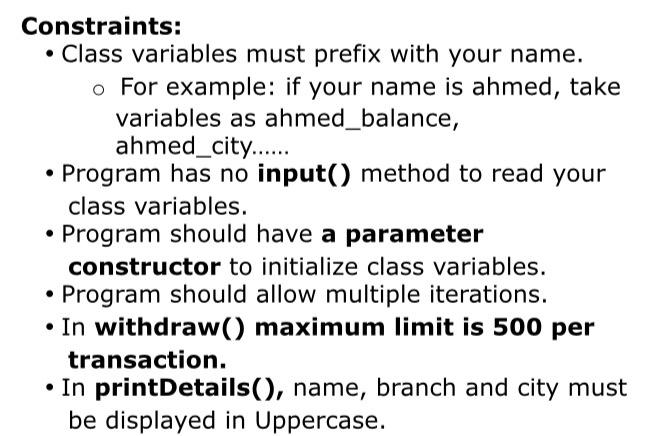 Solved Problem 1 Implement A Java Program To Perform The