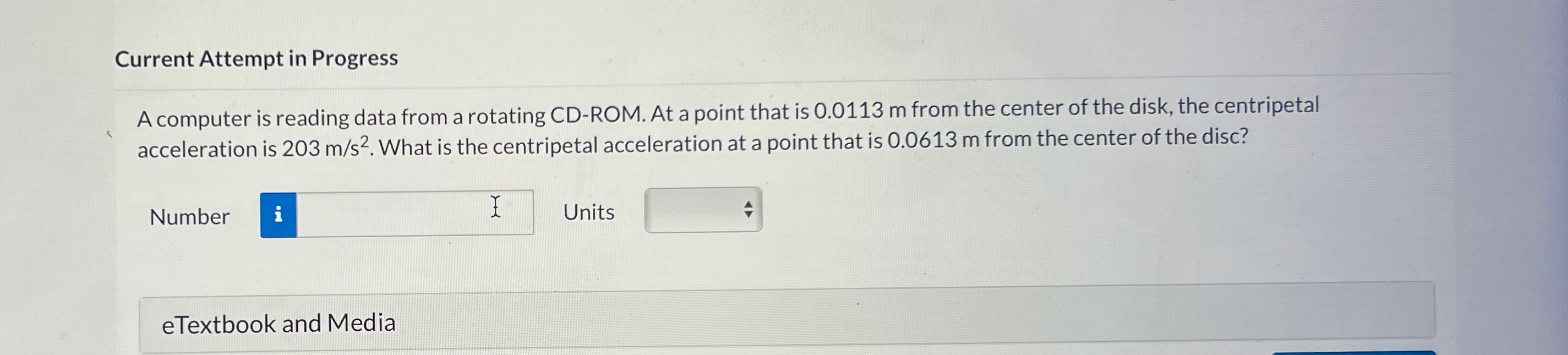 Solved Current Attempt in ProgressA computer is reading data | Chegg.com
