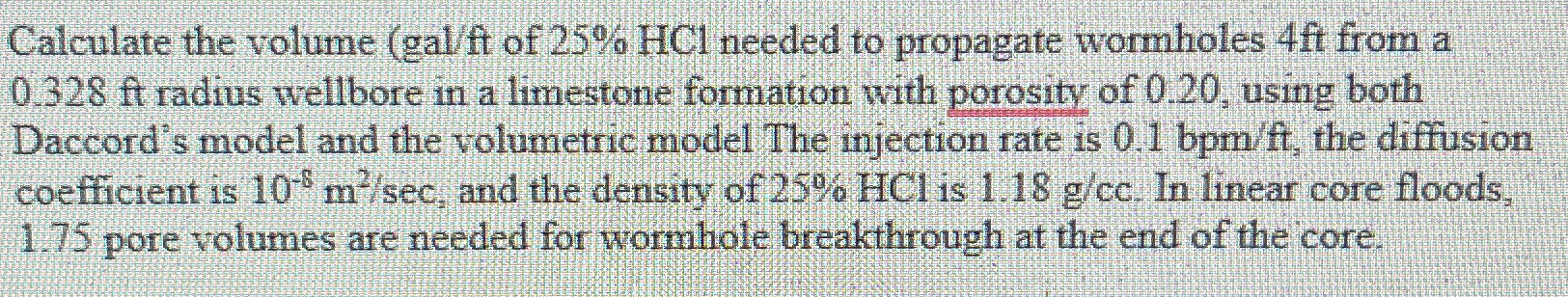Solved Calculate the volume (galif of 25%HCl ﻿needed to | Chegg.com