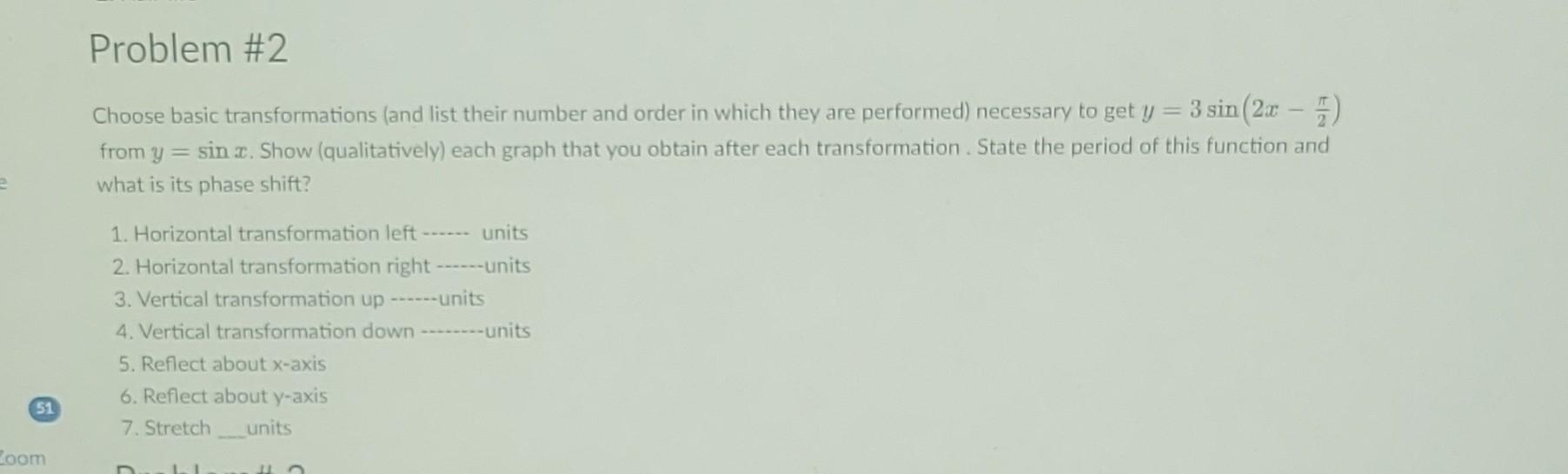 Solved Choose basic transformations (and list their number | Chegg.com