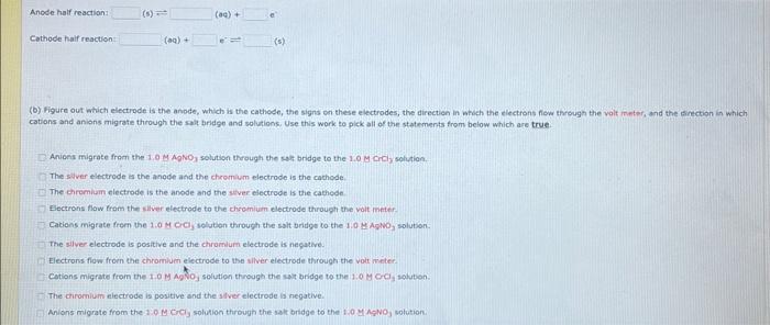 Solved cr(s)+3A4(nθ)→c3+(∞)+3A(s) brackets for neutral | Chegg.com