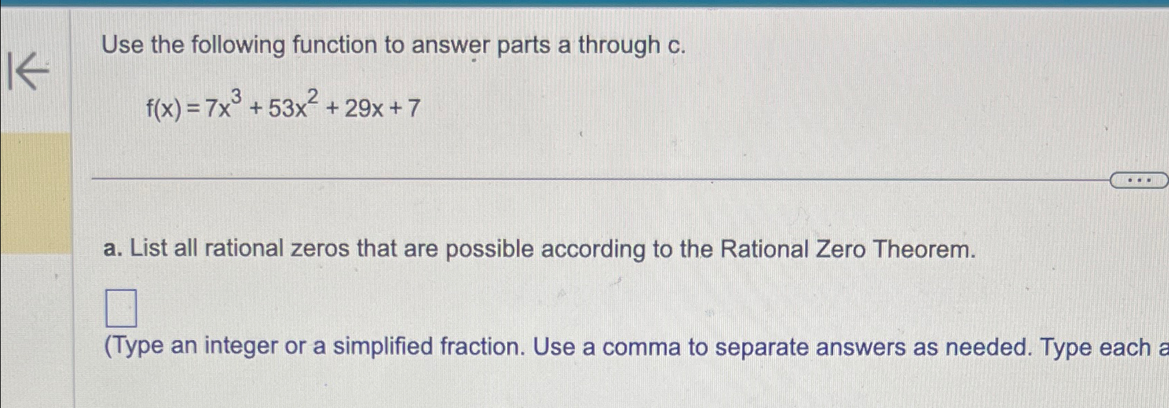 Solved Use the following function to answer parts a through | Chegg.com