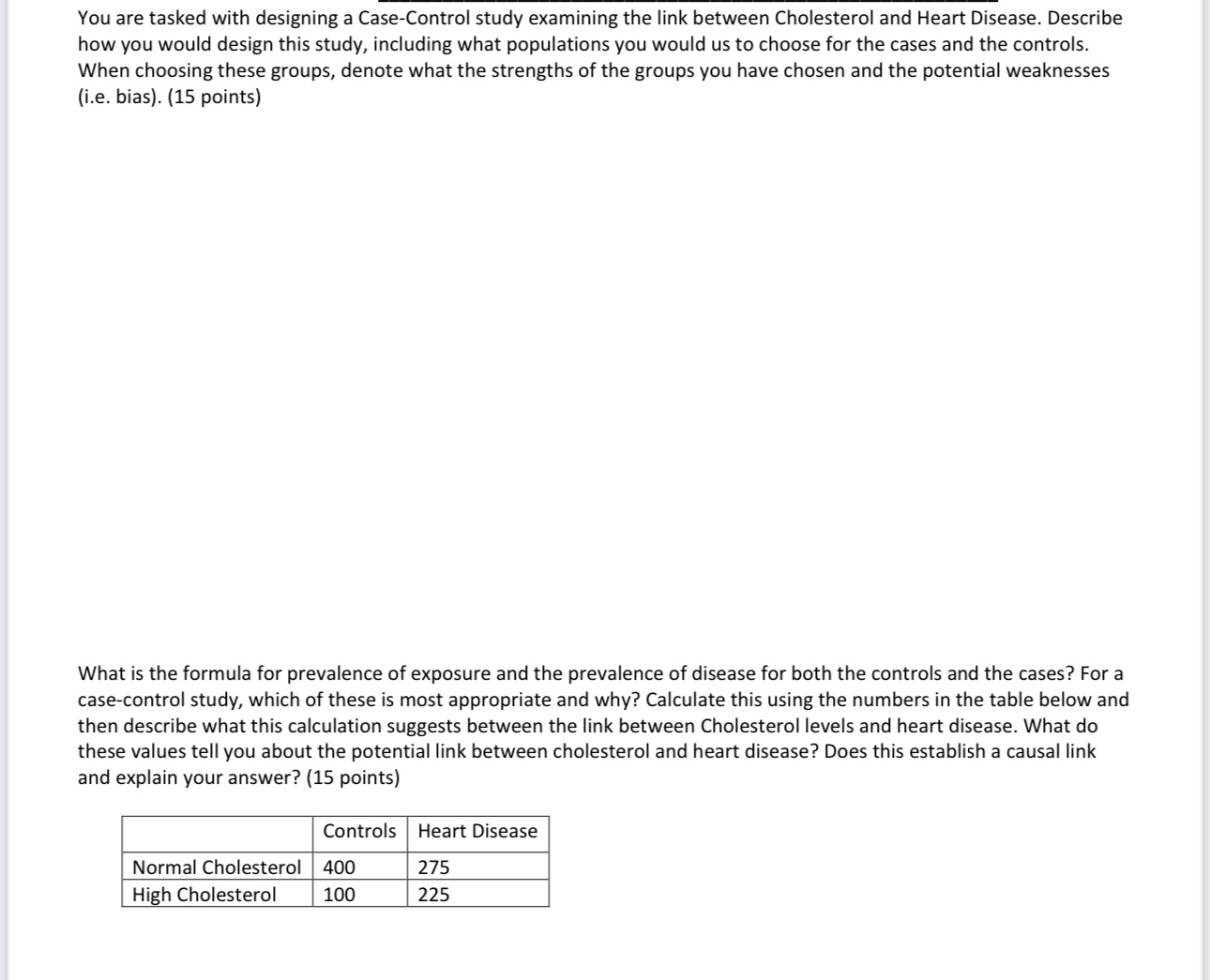 [Solved]: You are tasked with designing a Case-Control study