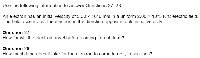 Solved Use the following information to answer Questions | Chegg.com