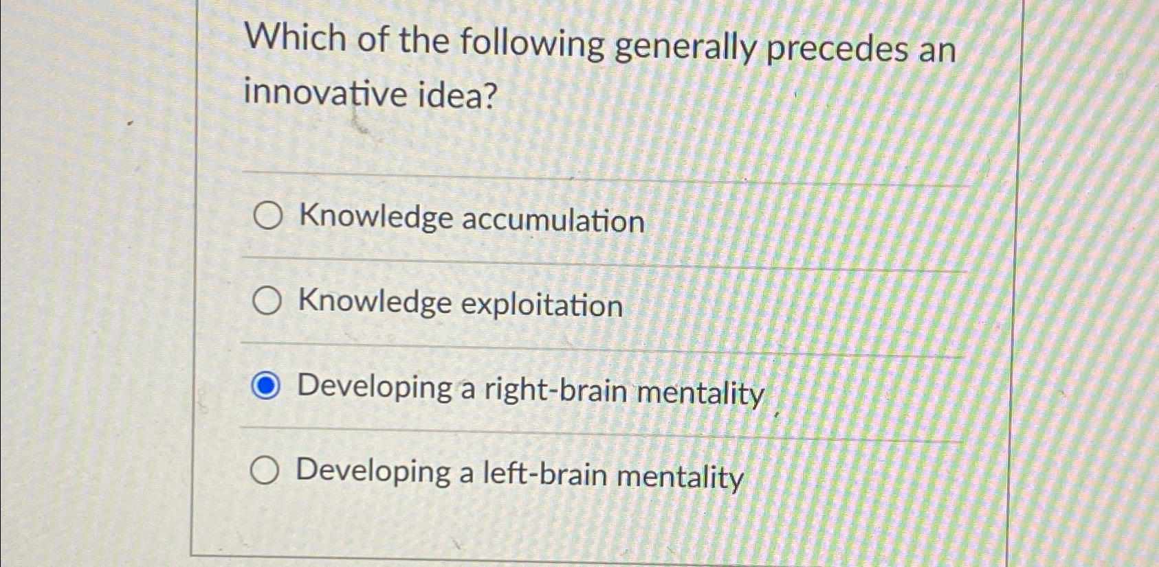 Solved Which of the following generally precedes an | Chegg.com