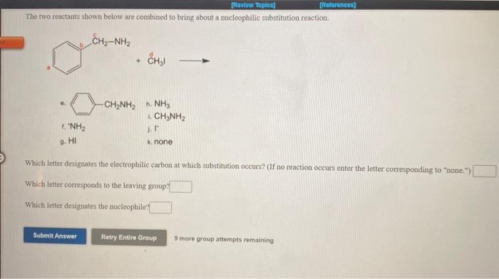 Solved [Review Topics] (References The two reactants shown | Chegg.com
