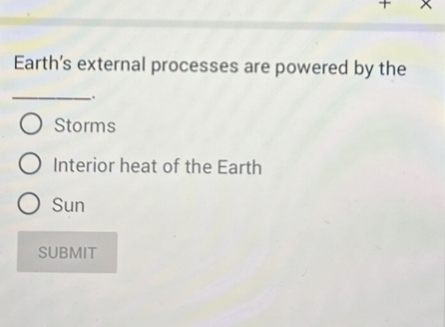 Solved Earth's external processes are powered by | Chegg.com