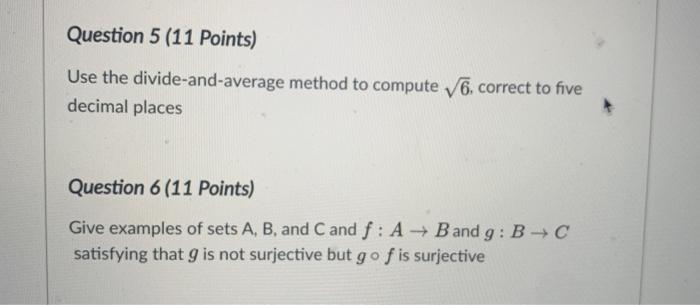 Solved Question 5 (11 Points) Use the divide-and-average | Chegg.com