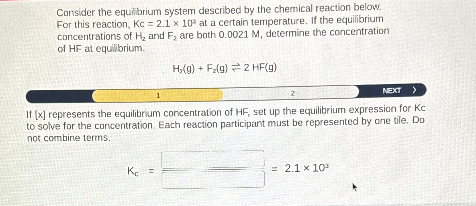 Solved Consider the equilibrium system described by the | Chegg.com