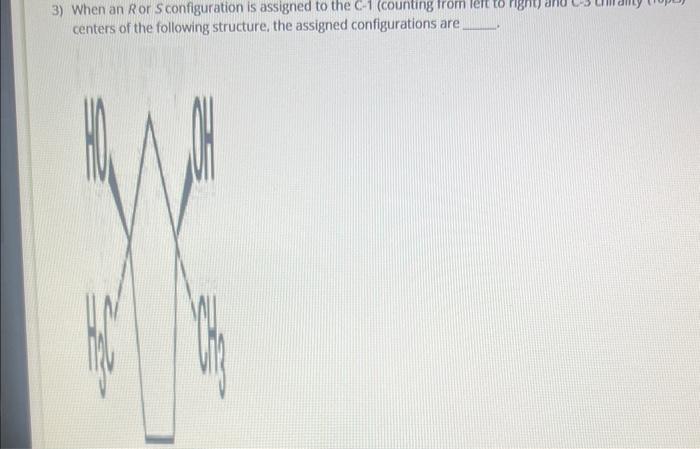Solved centers of the following structure, the assigned | Chegg.com