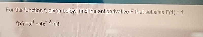 Solved For the function f, ﻿given below, find the | Chegg.com