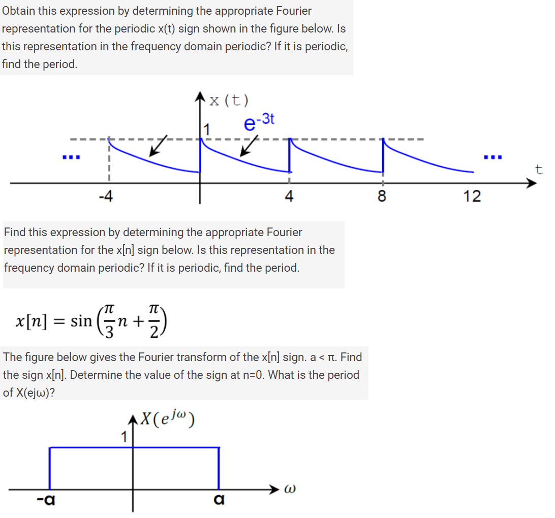 Solved representation for the periodic x(t) ﻿sign shown in | Chegg.com