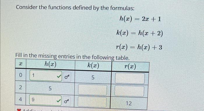 [Solved]: Consider the functions defined by the formulas: h