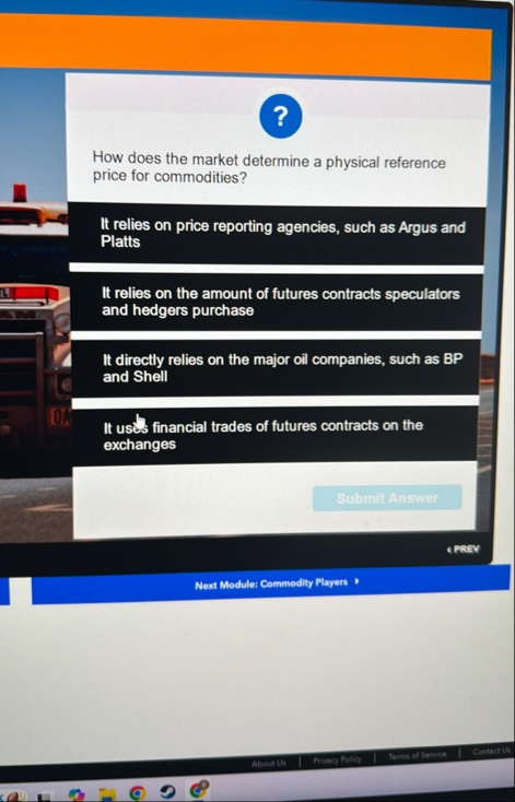 Solved How does the market determine a physical reference | Chegg.com