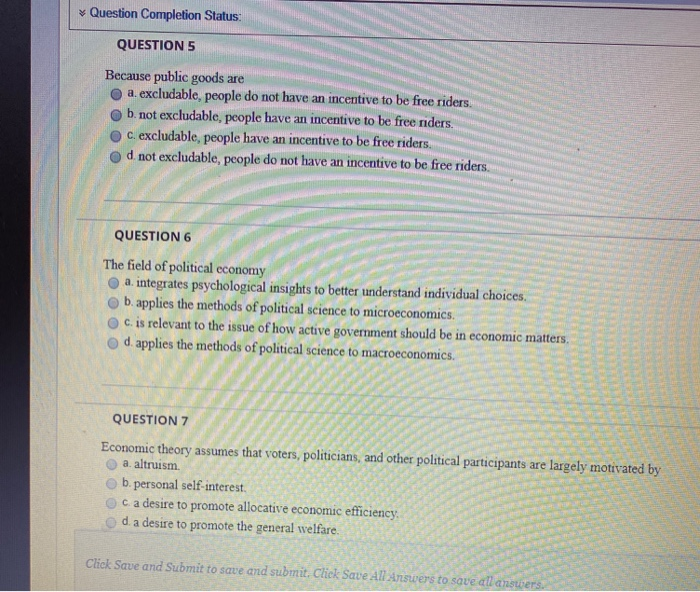 Solved Question Completion Status: QUESTION 5 Because public | Chegg.com