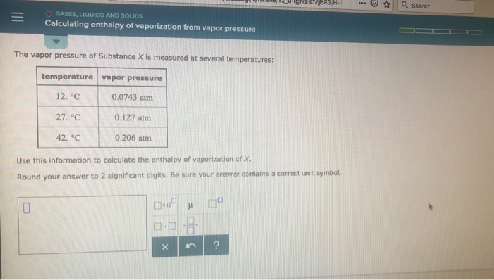 Solved g joro K Sei O GASES, LIQUIDS AND SOLIDS Calculating | Chegg.com