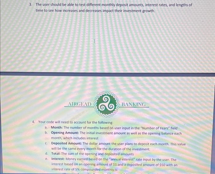 Solved Airgead Banking App Functional Requirements 1