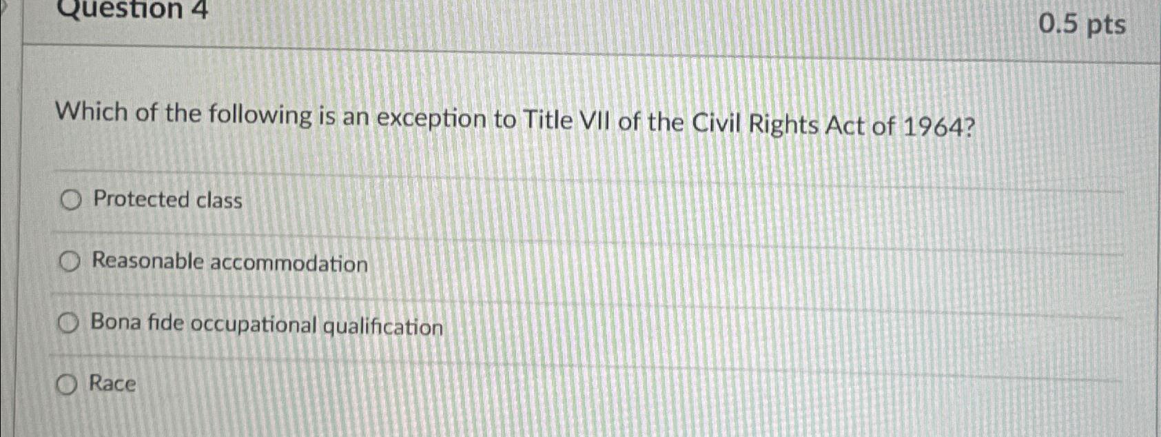 Solved Question 40.5ptsWhich of the following is an | Chegg.com