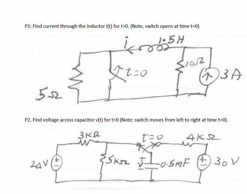 Solved Find the current through the inductor i(t) for t > 0. | Chegg.com