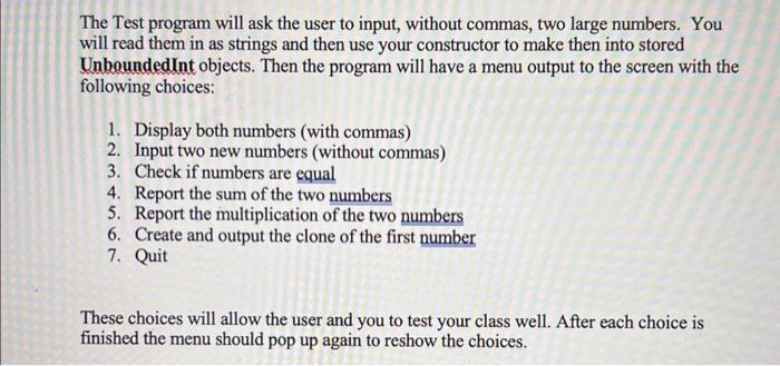 Solved Your task is to create the class that is discussed in | Chegg.com
