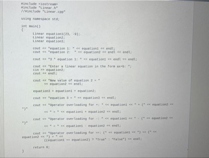 Recall that a linear equation is an equation of the | Chegg.com