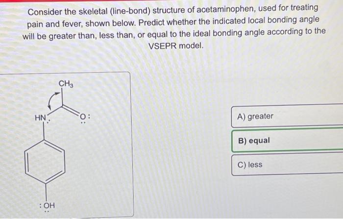 Solved Consider the skeletal (line-bond) steucture of | Chegg.com