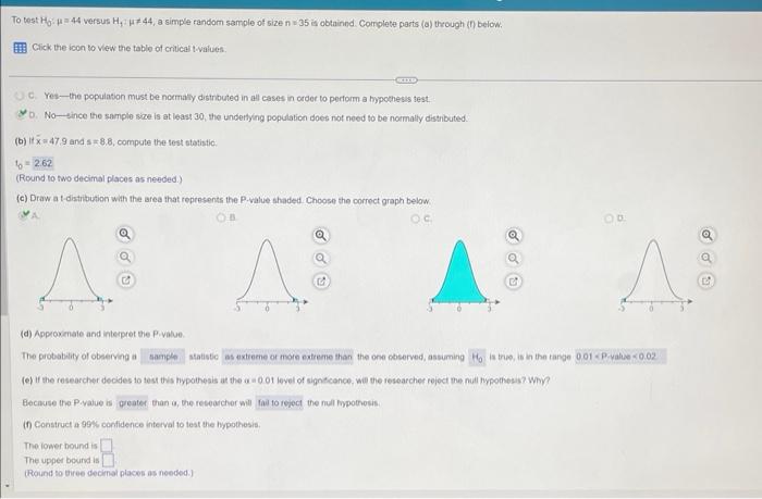 Solved Construct a 99% confidence interval to test the | Chegg.com