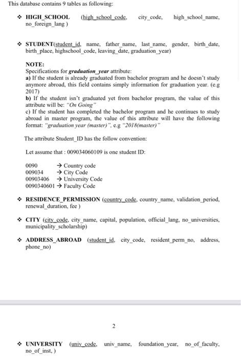 Solved Query 11 - Write a SQL QueryFor each country display | Chegg.com