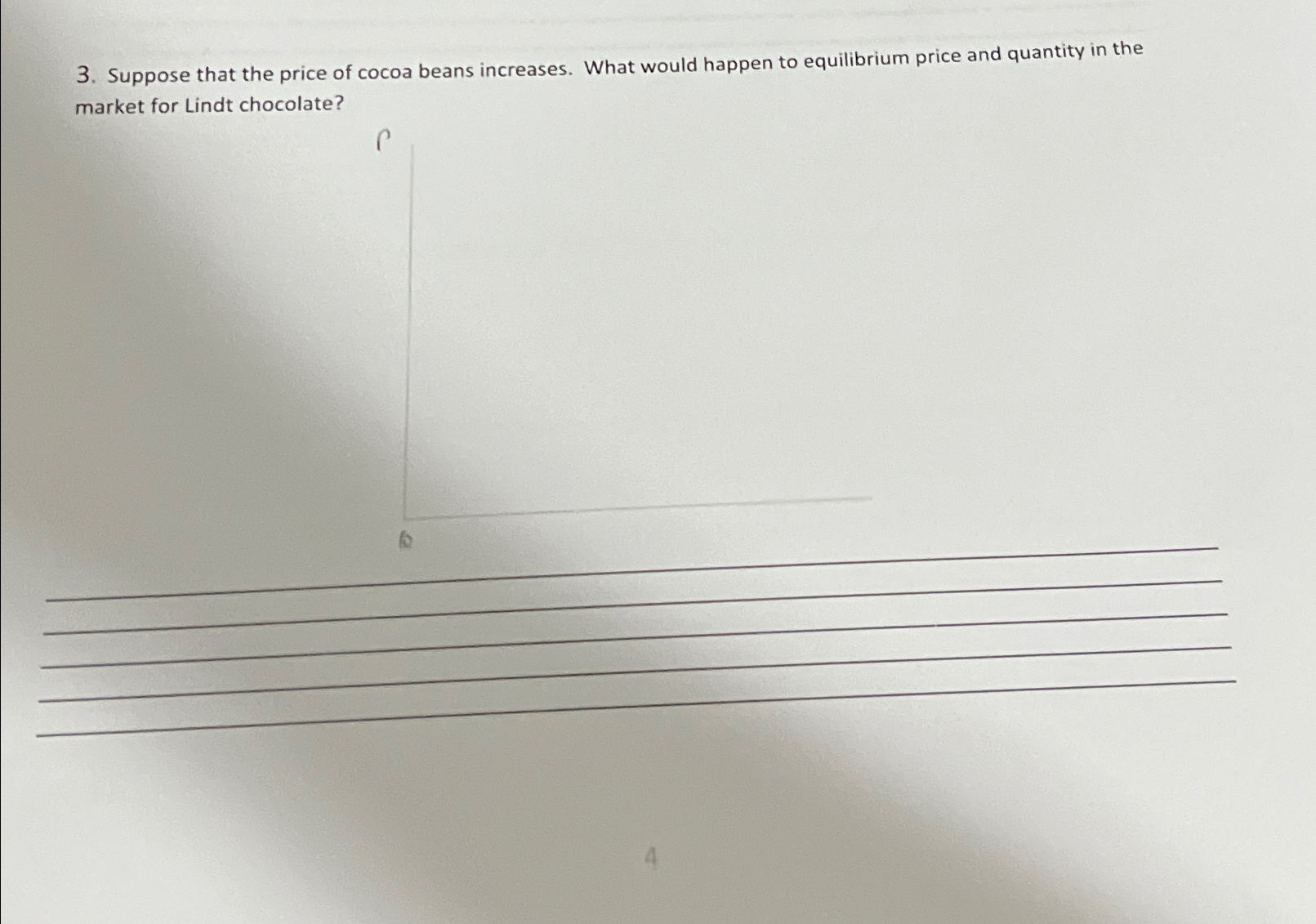 Solved Suppose that the price of cocoa beans increases. What | Chegg.com