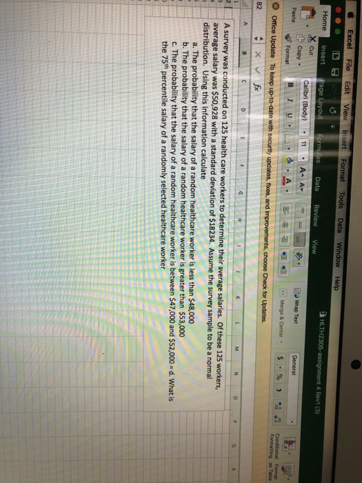 Solved Excel File Edit View Insert Format Tools Data Window 5160