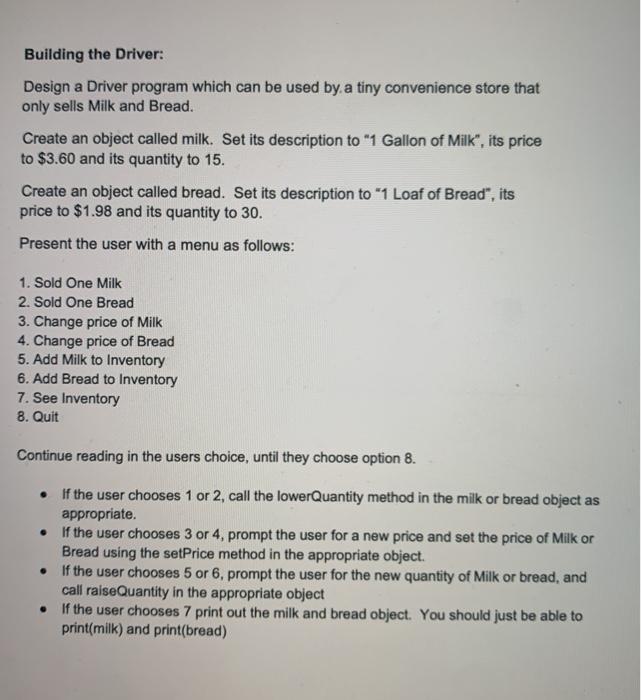 Solved Concept Summary: 1. Class design 2. Encapsulation, | Chegg.com