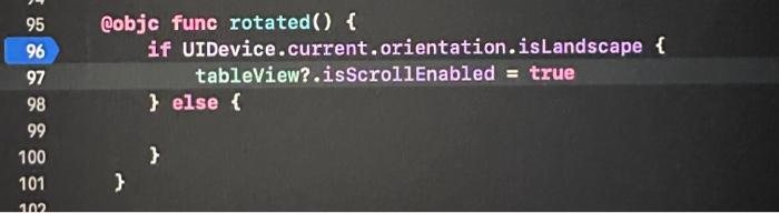 Solved in Swift, write a guard statement for this function | Chegg.com