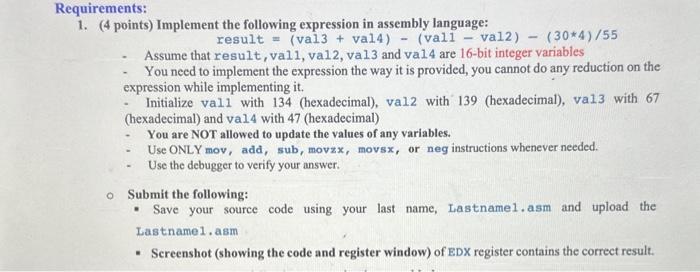 Solved 1. (4 points) Implement the following expression in | Chegg.com