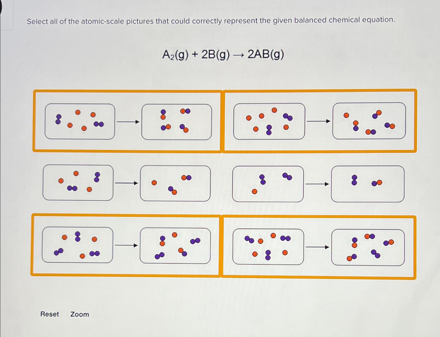 Solved Select all of the atomic-scale pictures that could | Chegg.com Solved Select all of the atomic-scale pictures that could | Chegg.com