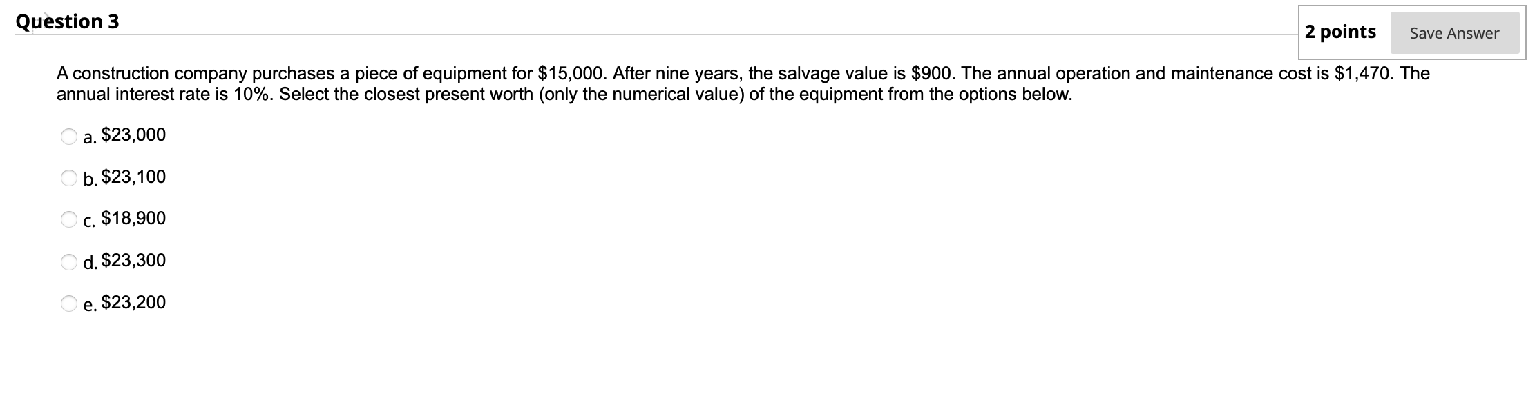 Solved Question 3A construction company purchases a piece of | Chegg.com