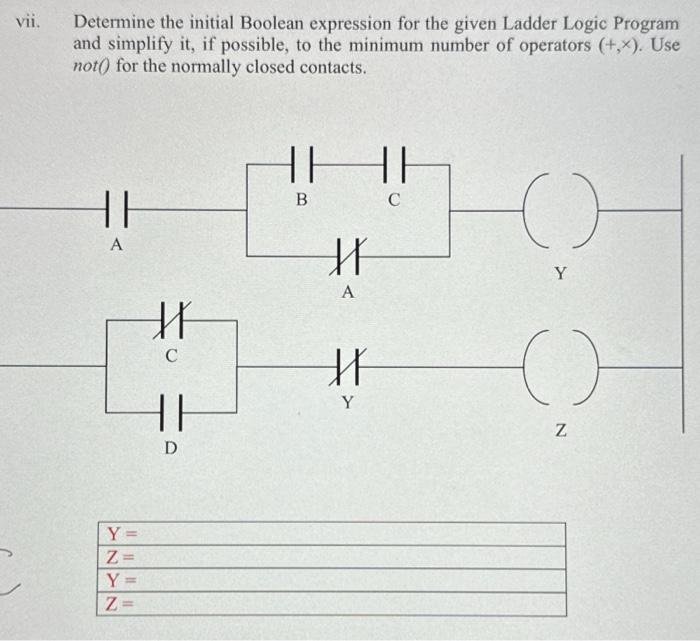 Solved Determine the initial Boolean expression for the | Chegg.com