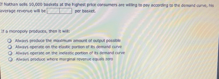 Solved Suppose that Nathan Azinian is the only seller of | Chegg.com