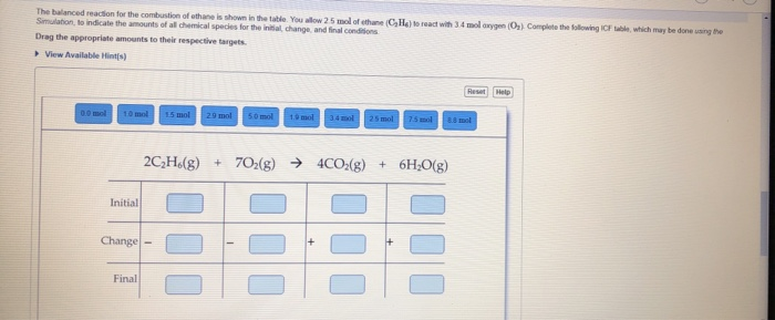 Solved 306 ICF (Initial, change, final) tables and limiting | Chegg.com