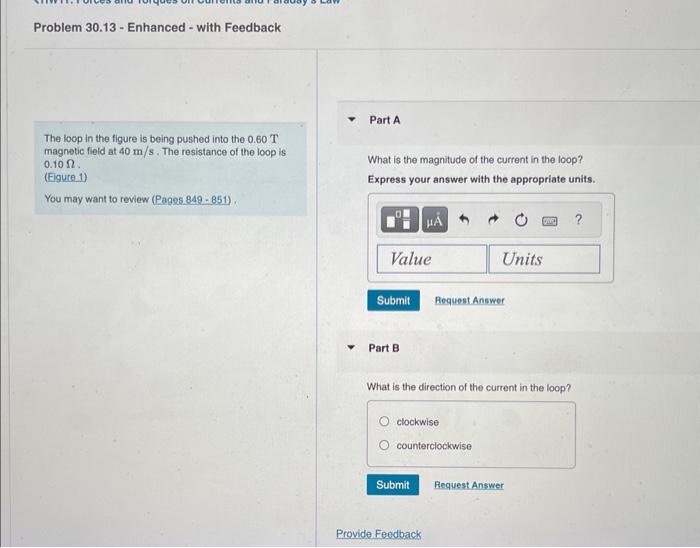 Solved The loop in the figure is being pushed into the 0.60 | Chegg.com