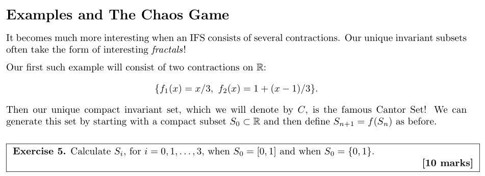 Solved Examples and The Chaos Game It becomes much more | Chegg.com