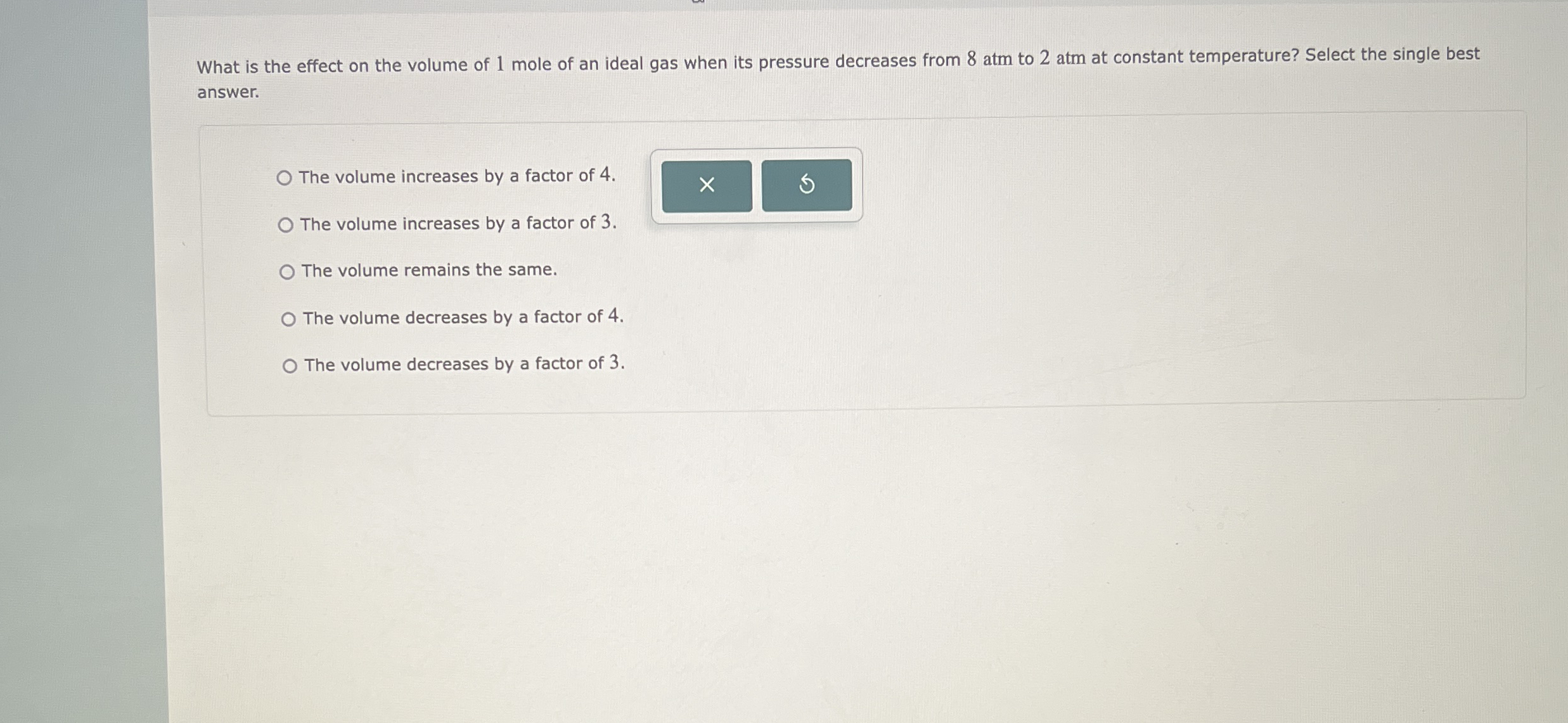 High Quality SOLUTION What is the effect on the volume of 1 ﻿mole of an | Chegg.com