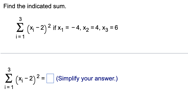Solved Find the indicated | Chegg.com