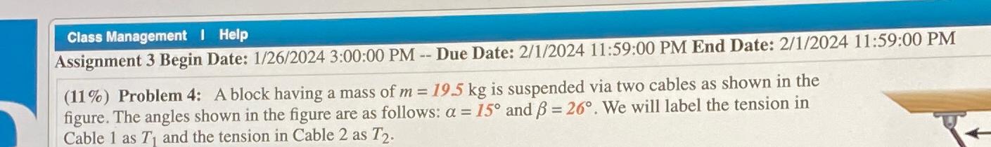 Class Management I HelpAssignment 3 ﻿Begin Date: | Chegg.com